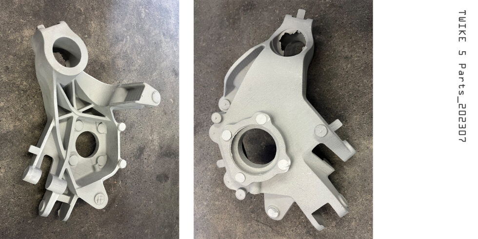 TWIKE 5 Chassis - Am Beispiel des Radträgers hinten links - TWIKE